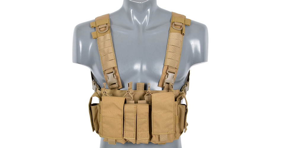 Patrol Chest Rig Taktikai Mellény M16/AK47/M14 Coyote
