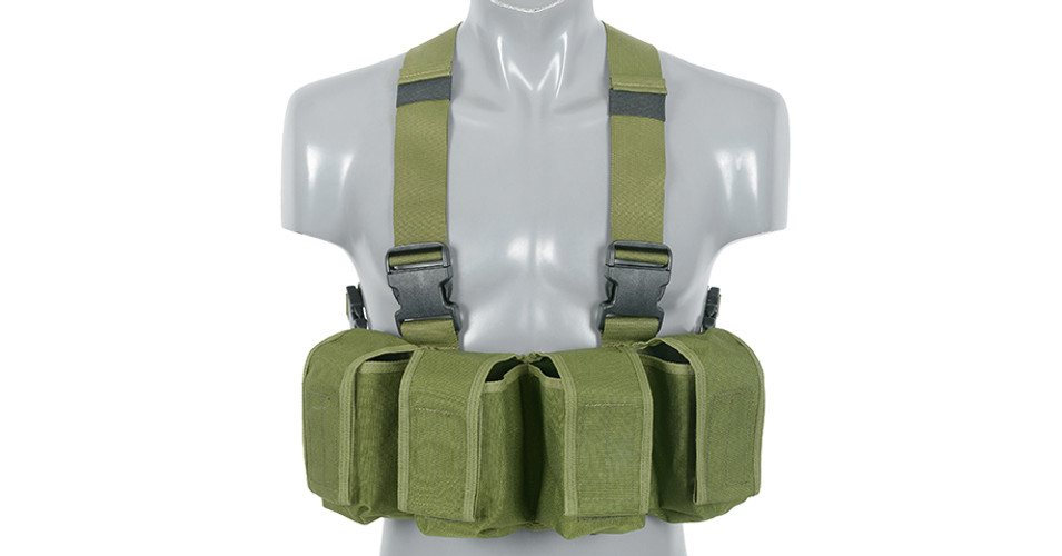 Navy Seal Chest Rig M16/AK47/M14 airsoft Taktikai Mellény OD